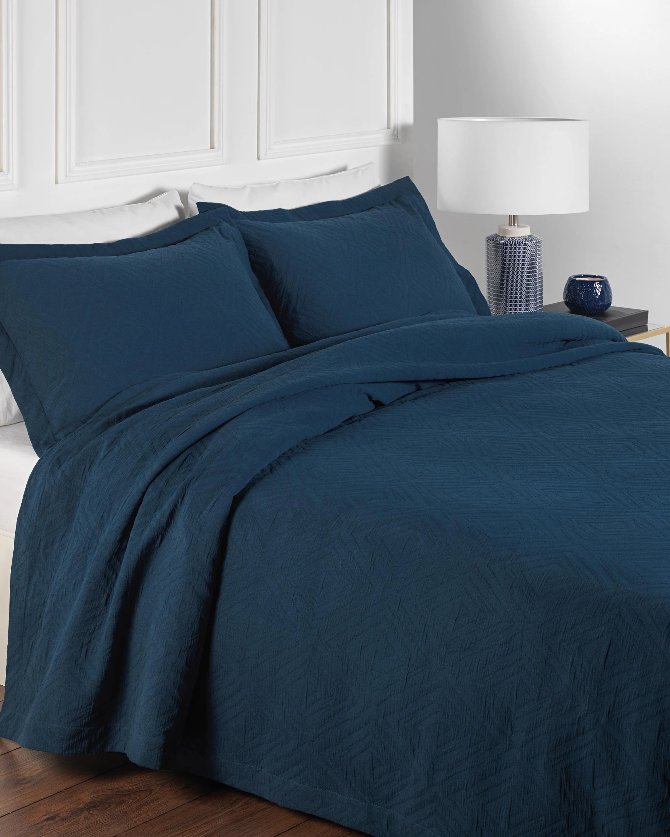 Design Port Padstow Bedspread - Denim – Quality Poles