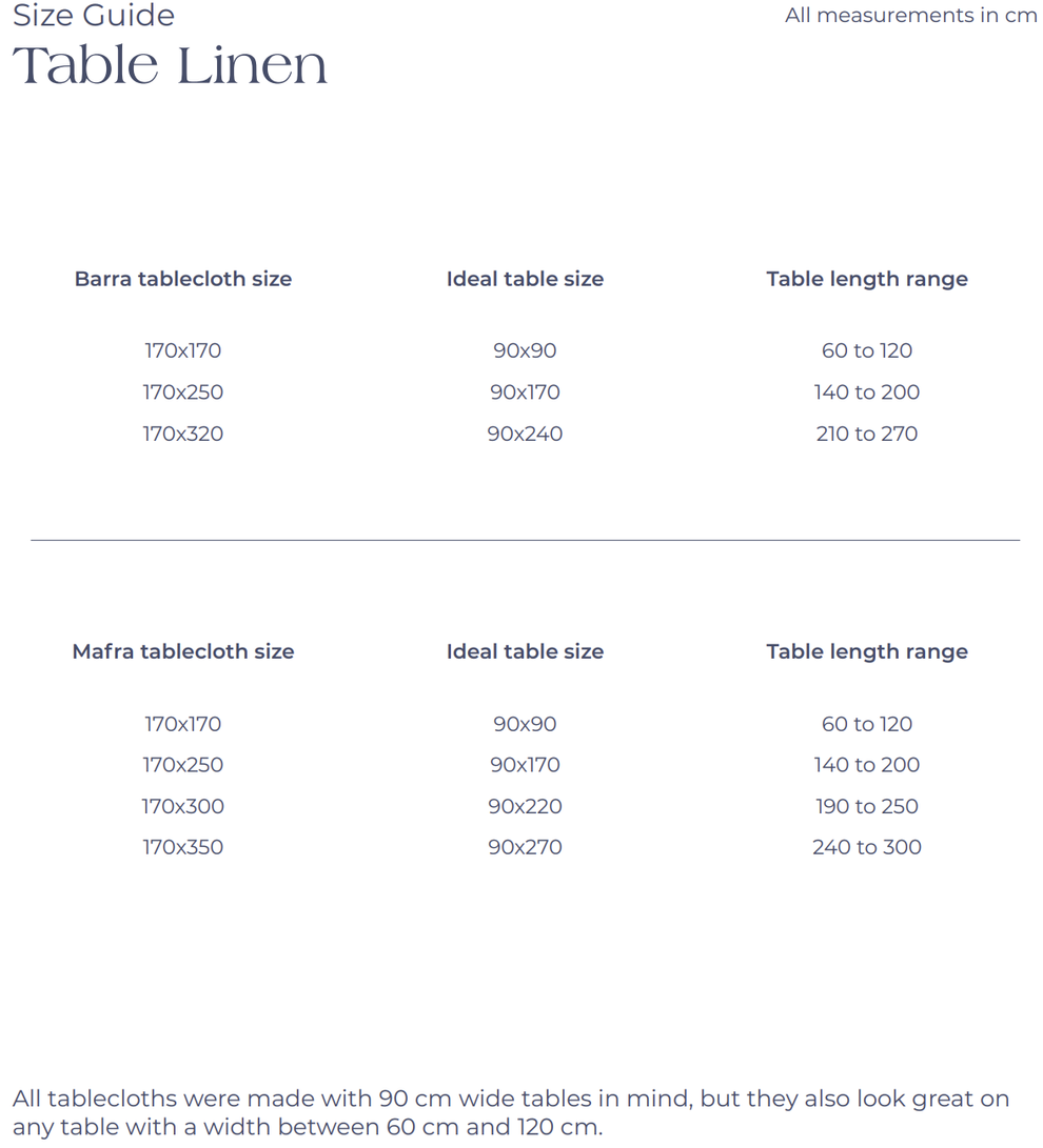 Torres Novas Barra Tablecloth - Blue – Quality Poles