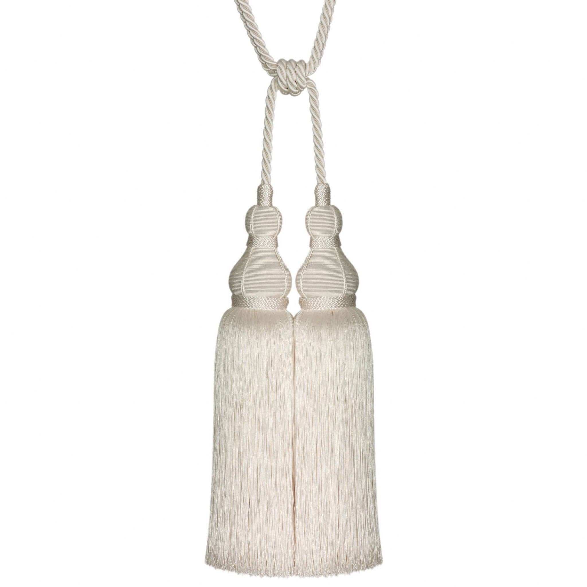 JLS Oasis Double Tassel Tiebacks (Pair) - Pearl – Quality Poles